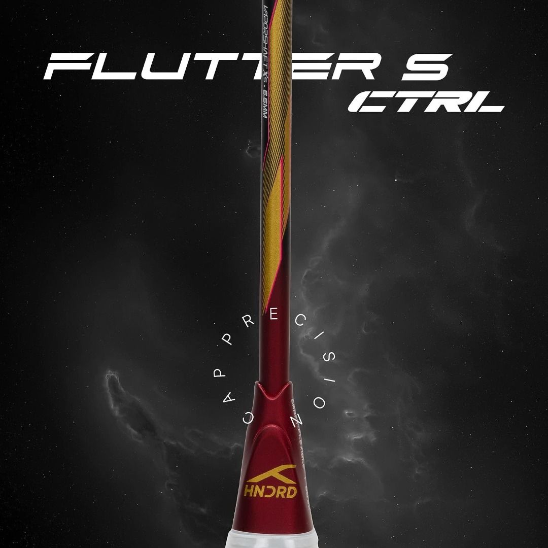 HNDRD Flutter S CTRL Badminton Racket, Sports Equipment, Sports & Games ...