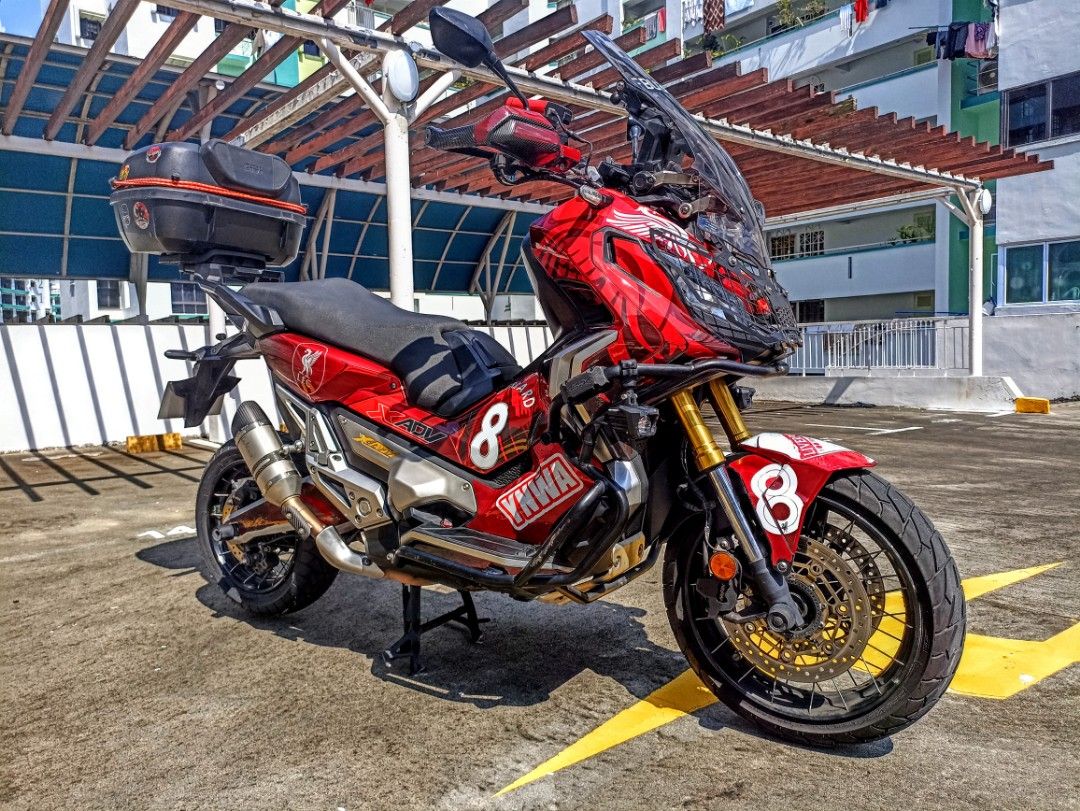 Honda X-ADV 750 Decal Kit Installation, Motorcycles, Motorcycle ...