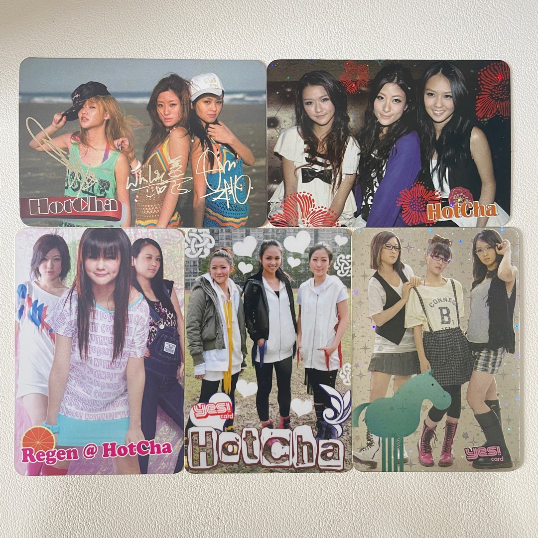 【自行出價】hotcha 張紋嘉 張惠雅 黎美言@yes card, 興趣及遊戲, 收藏品及紀念品, 明星周邊 - Carousell