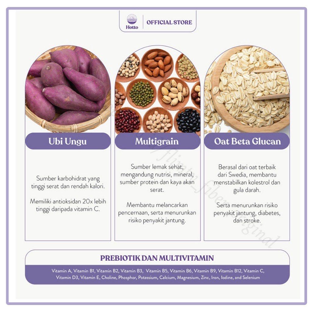 Hotto Purto Multigrain with Purple Potato - sachet / healthy instan ...