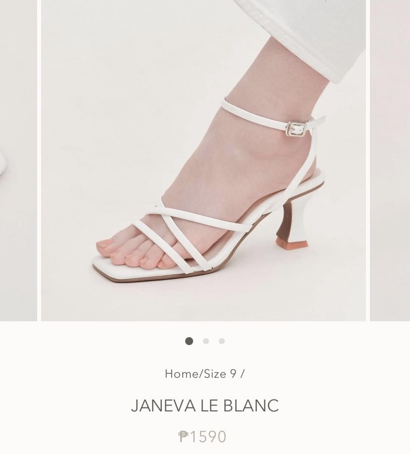 Hue Manila White Heels | Janeva Le Blanc, Women's Fashion, Footwear ...