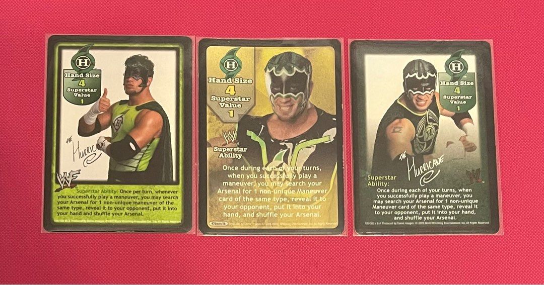 Hurricane face cards WWF WWE RAW DEAL, Hobbies & Toys, Toys & Games on ...