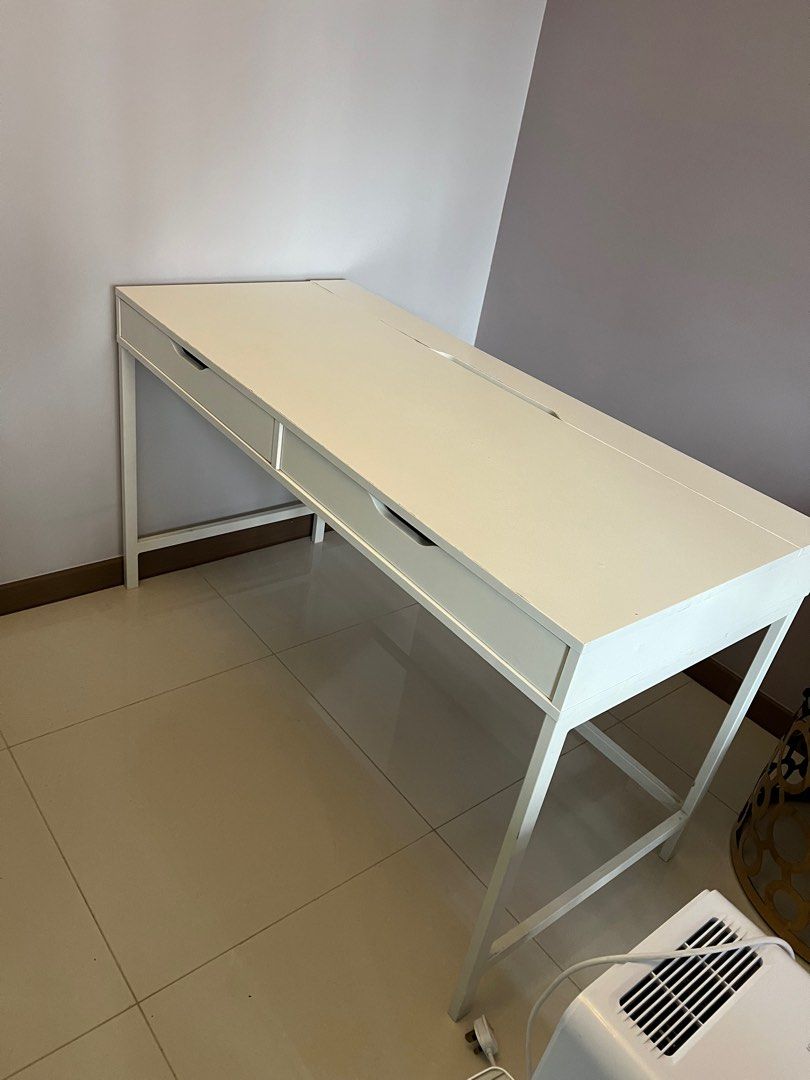 Ikea Alex study table, Furniture & Home Living, Furniture, Tables ...