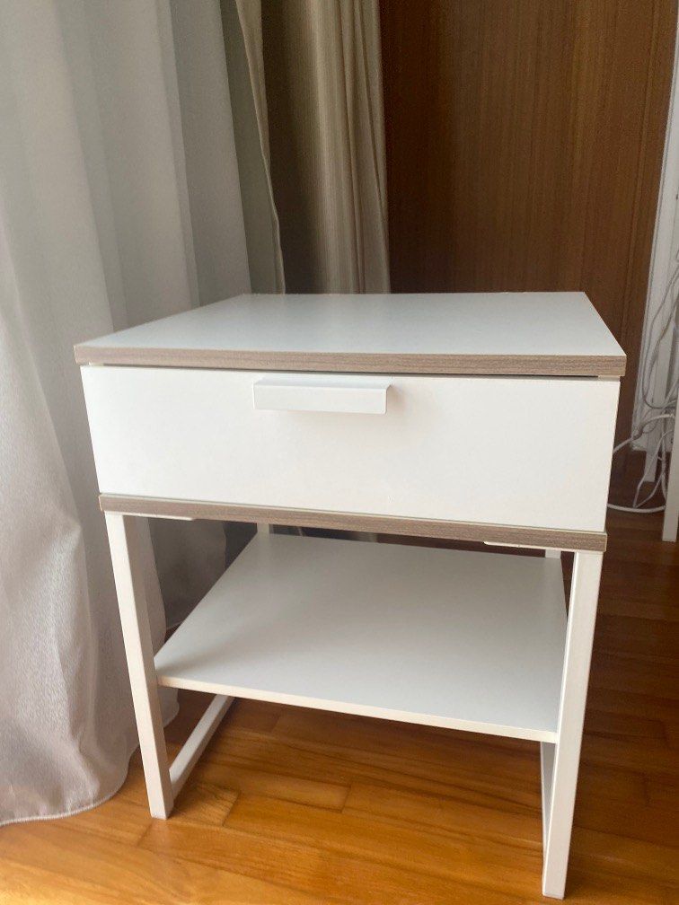 IKEA Bedside Table, Furniture & Home Living, Furniture, Tables & Sets on Carousell