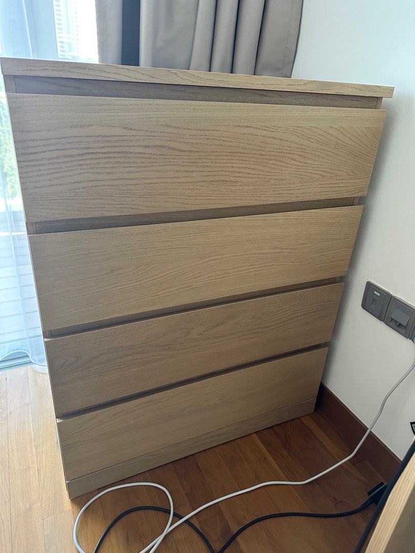 Ikea Malm Chest Of Drawers, Furniture & Home Living, Furniture, Shelves ...