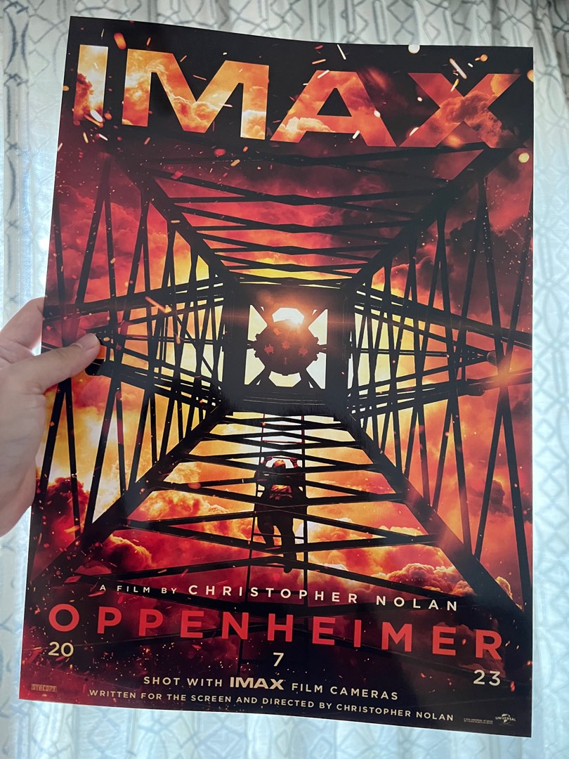 IMAX Poster - Oppenheimer, Hobbies & Toys, Collectibles & Memorabilia ...