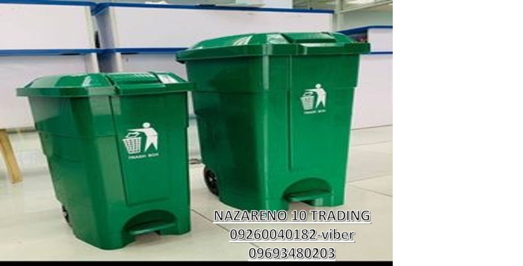 INDUSTRIAL DUST TRASH BIN 60LITERS, Furniture & Home Living, Cleaning ...