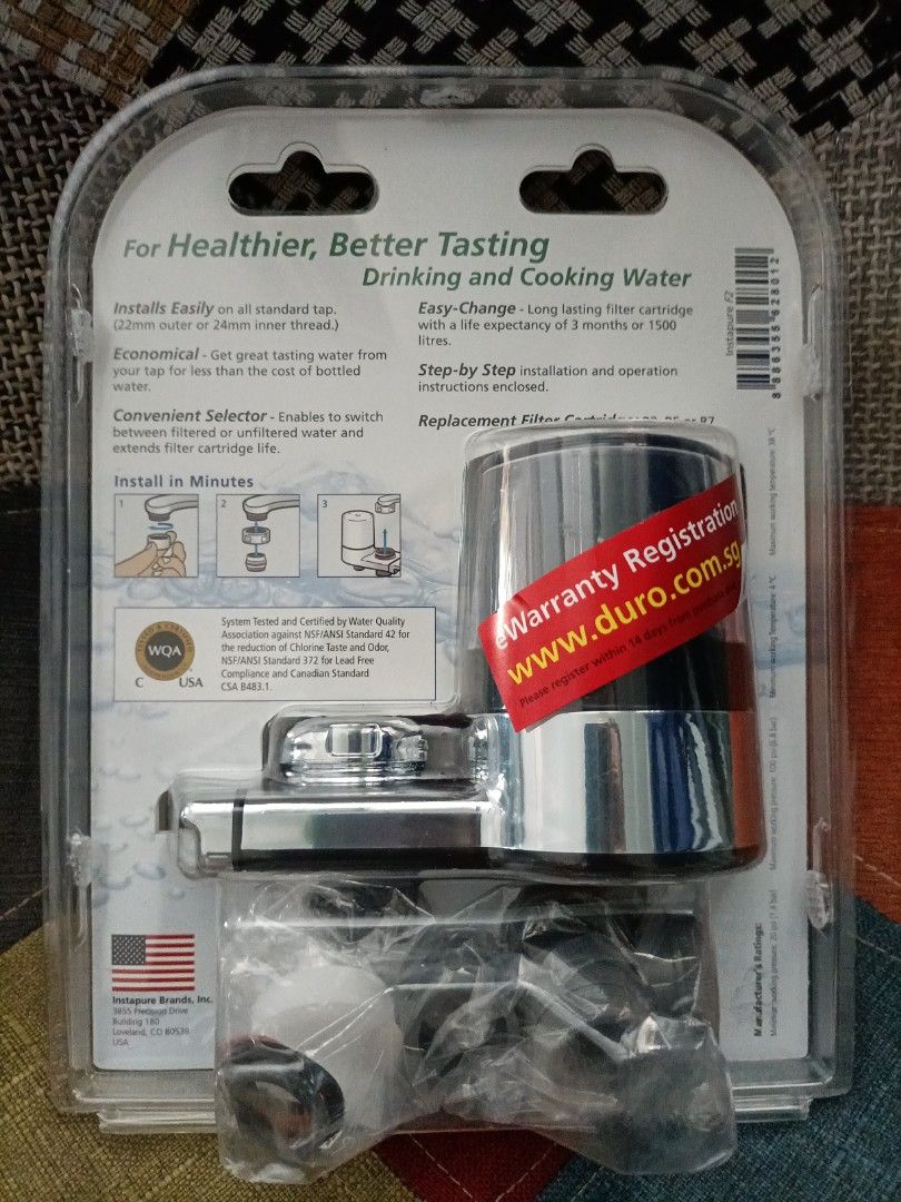 Instapure Tap Filter System, Furniture & Home Living, Bathroom ...