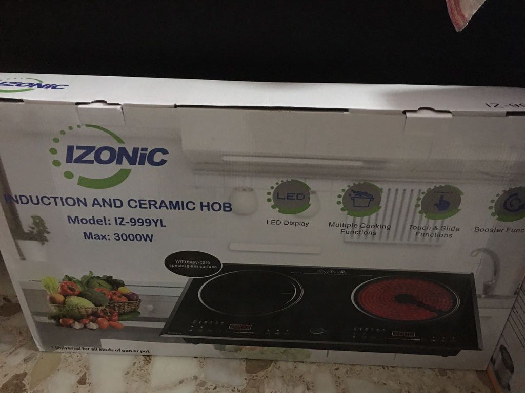Izonic Induction and Ceramic HOB, TV & Home Appliances, Kitchen ...
