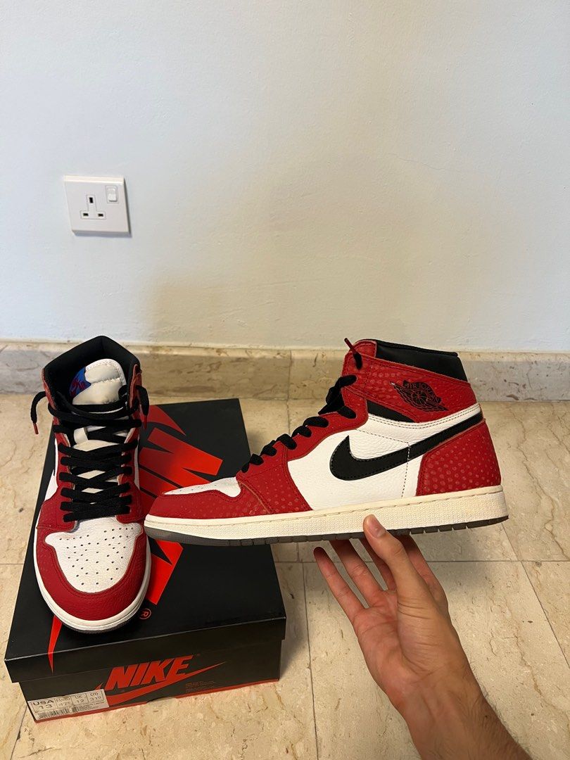 Jordan 1 Spider-man OG, Men's Fashion, Footwear, Sneakers on Carousell