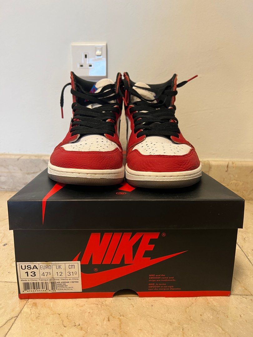 Jordan 1 Spider-man OG, Men's Fashion, Footwear, Sneakers on Carousell