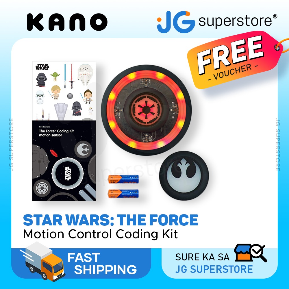 KANO Star-Wars The Force Motion Control Coding Kit with Active Motion Sensors, Easy Step-by-Step ...