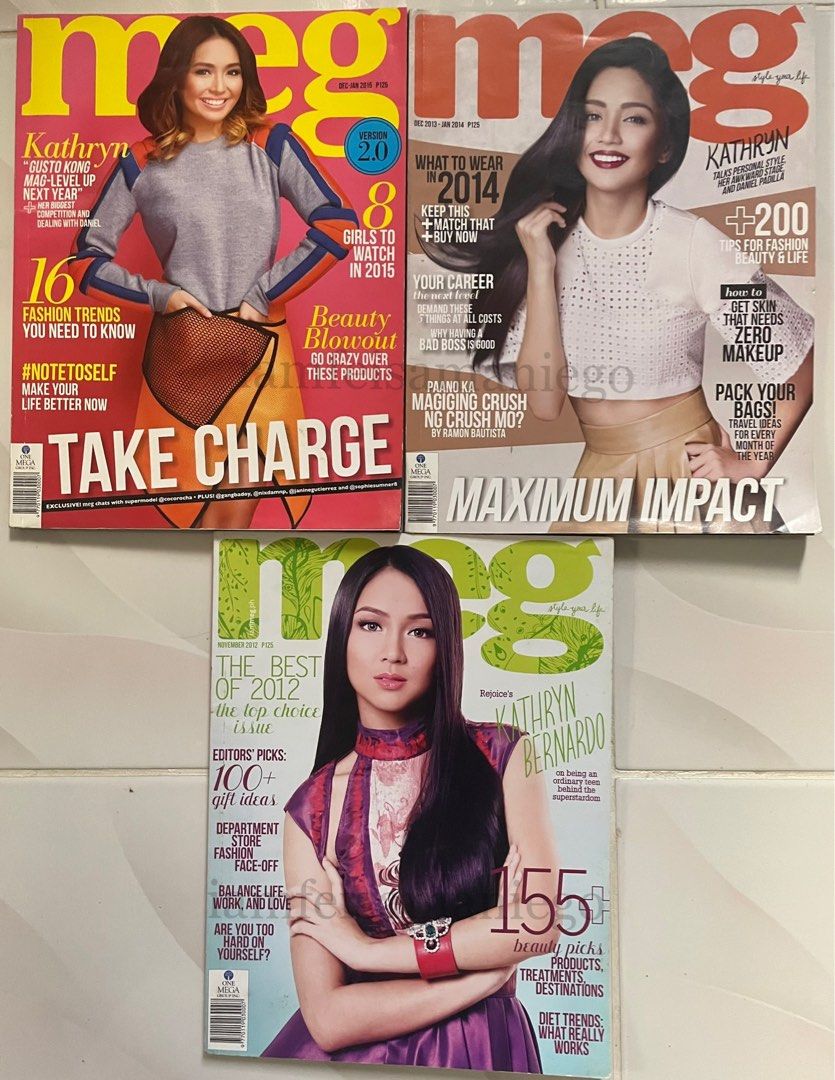 Kathryn Bernardo MEG Magazine on Carousell