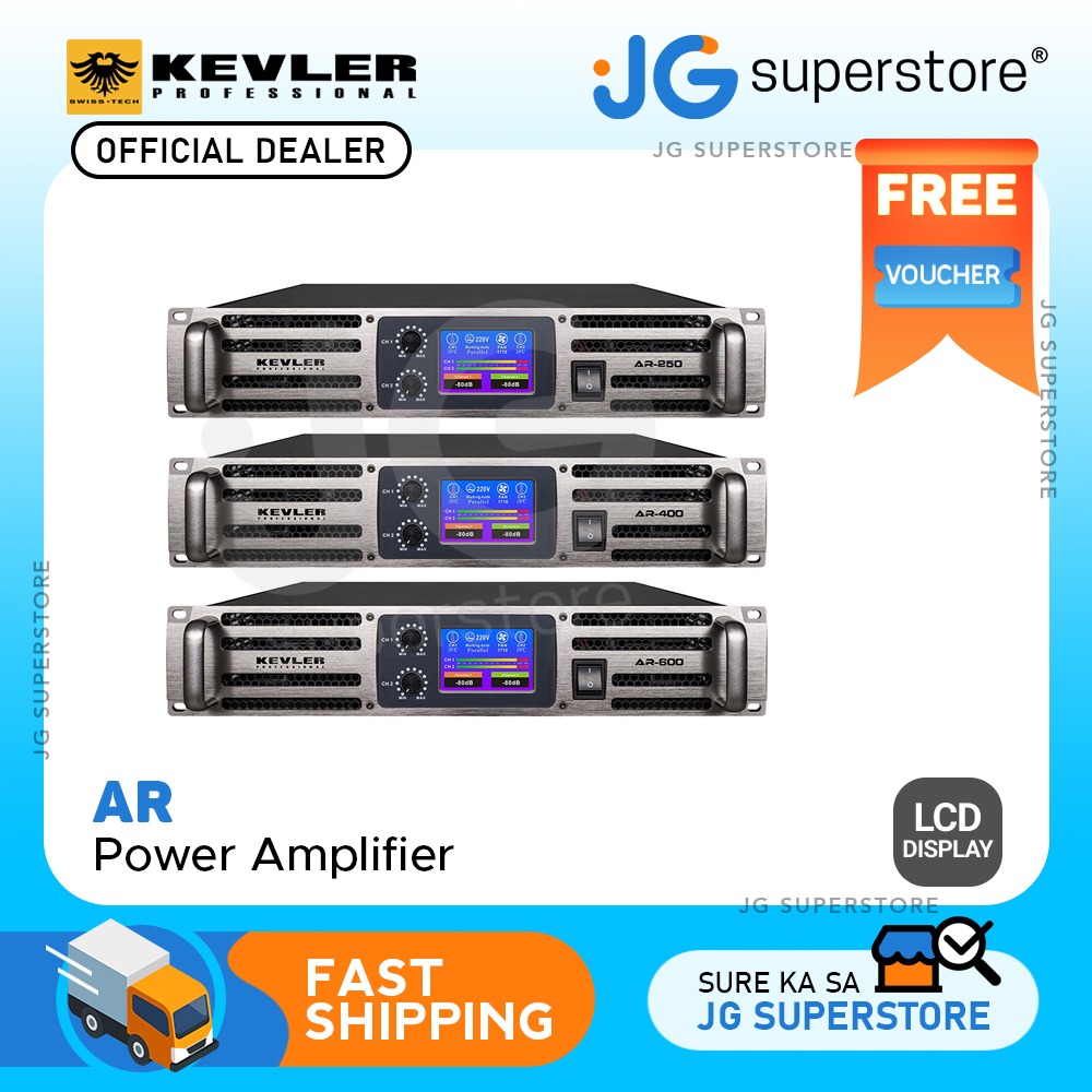 KEVLER AR Series 2-Channel 250W / 400W / 600W Professional Power ...