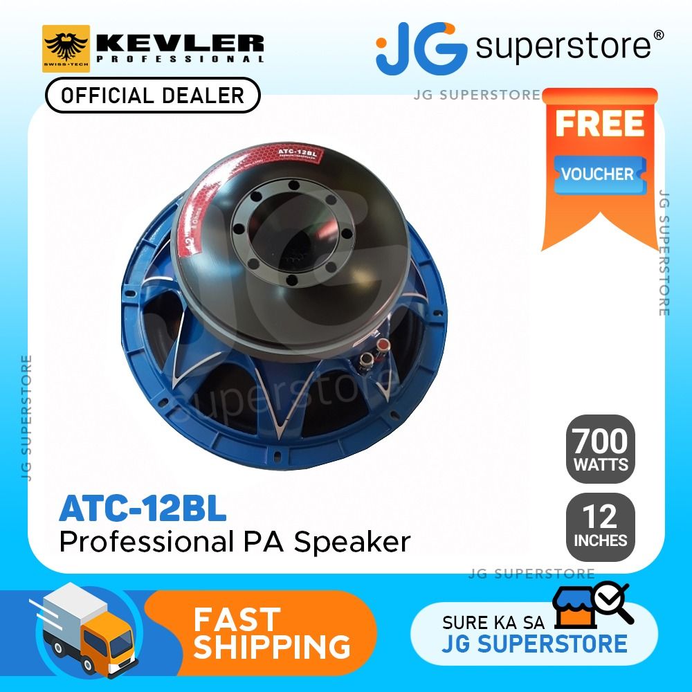 KEVLER ATC-12BL 700W 12" Professional PA Speaker Premium Transducer ...