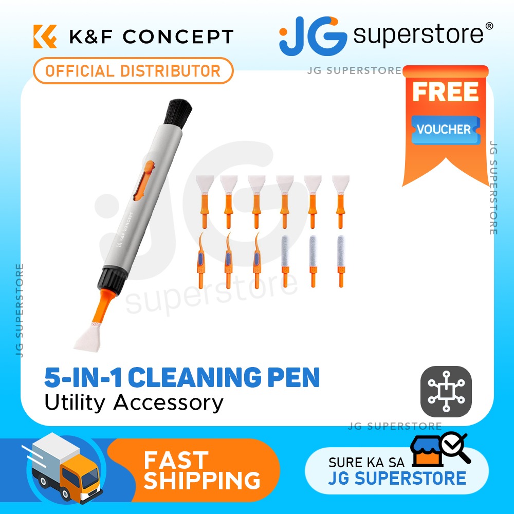 K&F Concept 5-in-1 Multifunction Cleaning Pen Set with APS-C Cleaning ...