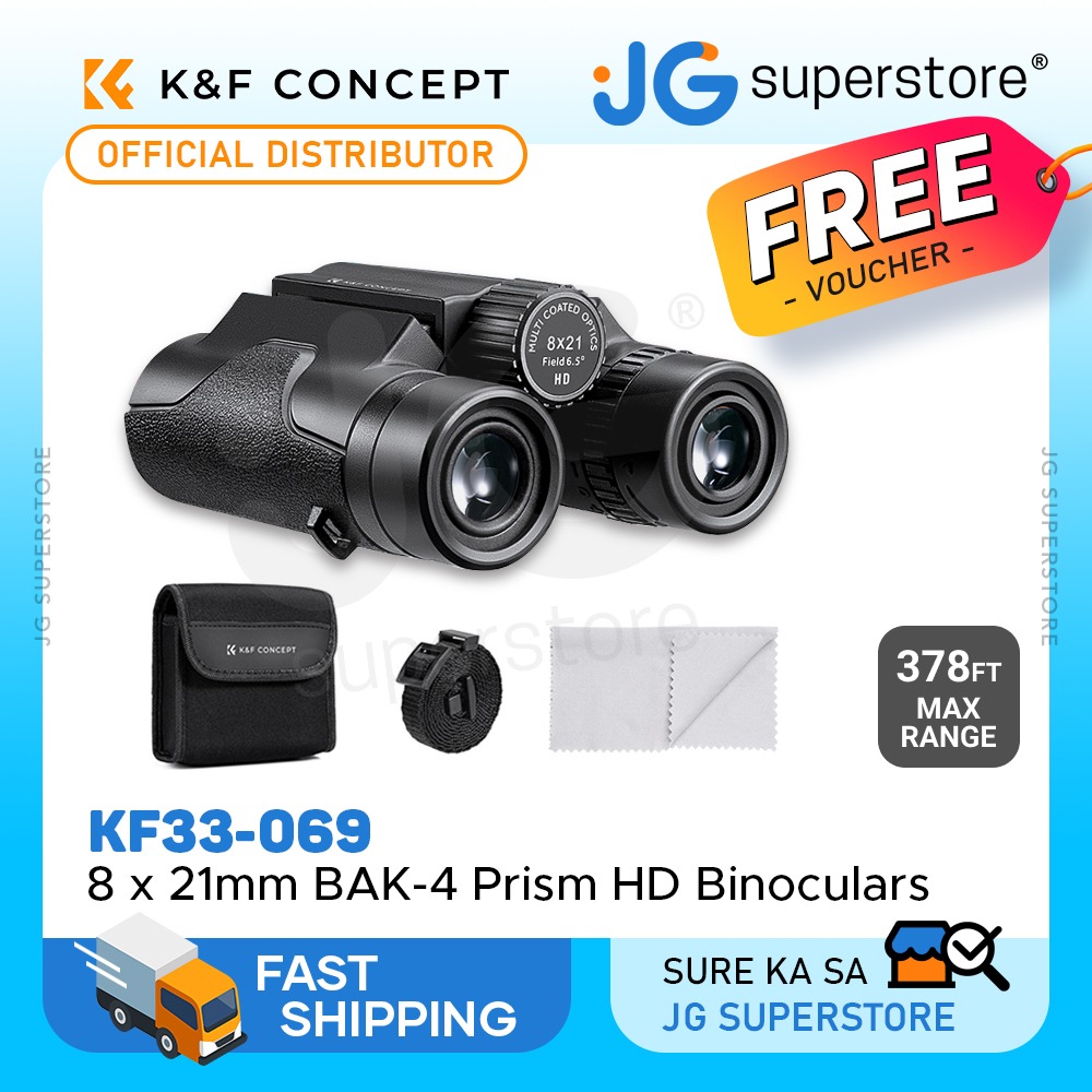 K&F Concept 8x21 BAK4 Prism Wide Angle HD Binoculars IP65 Waterproof ...