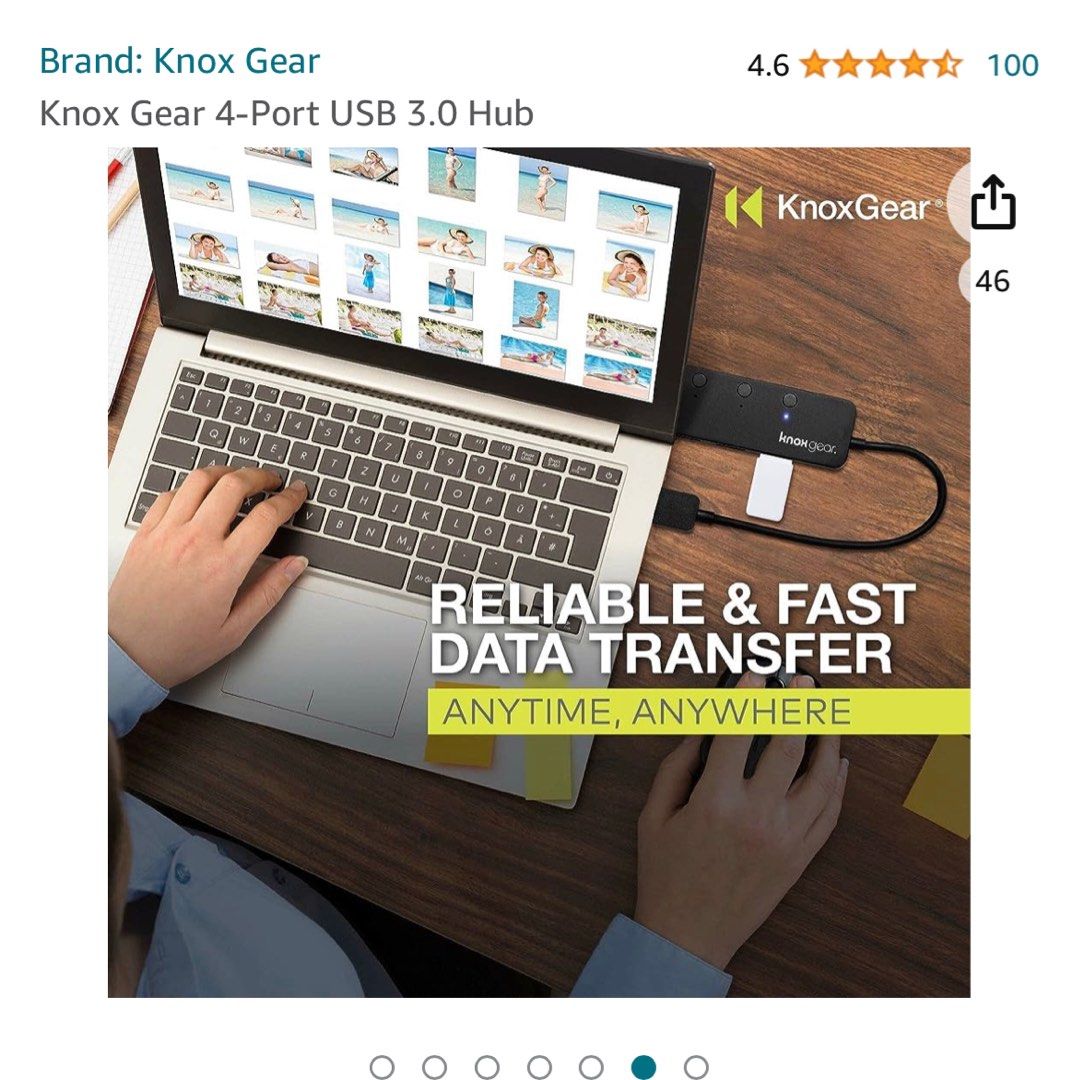 Knox Gear 4-Port USB 3.0 Hub, Computers & Tech, Parts & Accessories ...