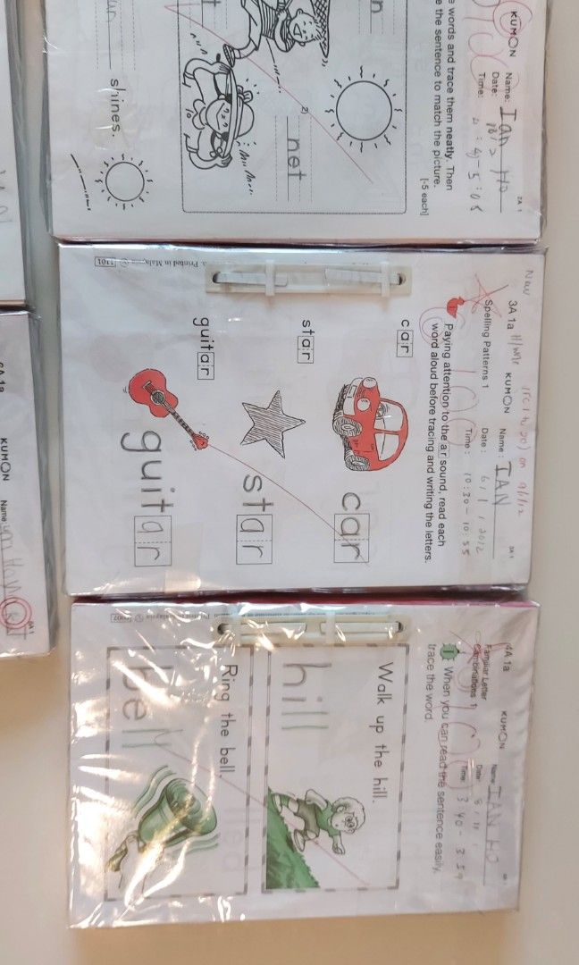 Kumon English (5A 4A 3A 2A) Worksheets and Kumon Books with CDs ...