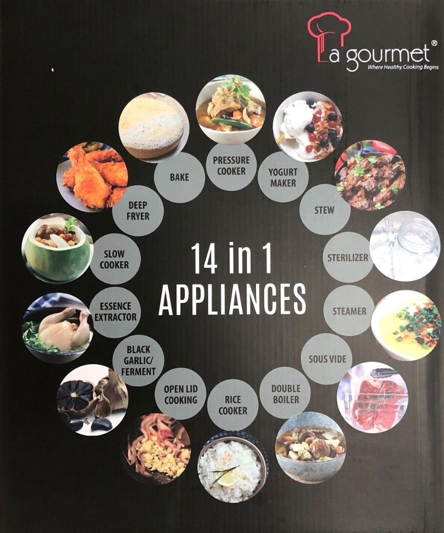 La gourmet Electric Pressure Cooker 4L/ Brand New Seal / 2 years local ...