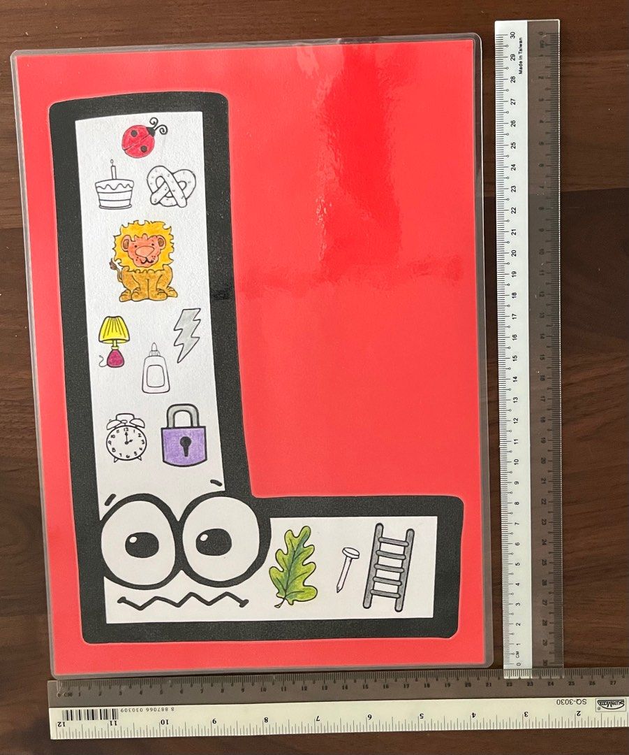 Laminated Alphabet A4 Flash Card Word Recognition, Hobbies & Toys ...