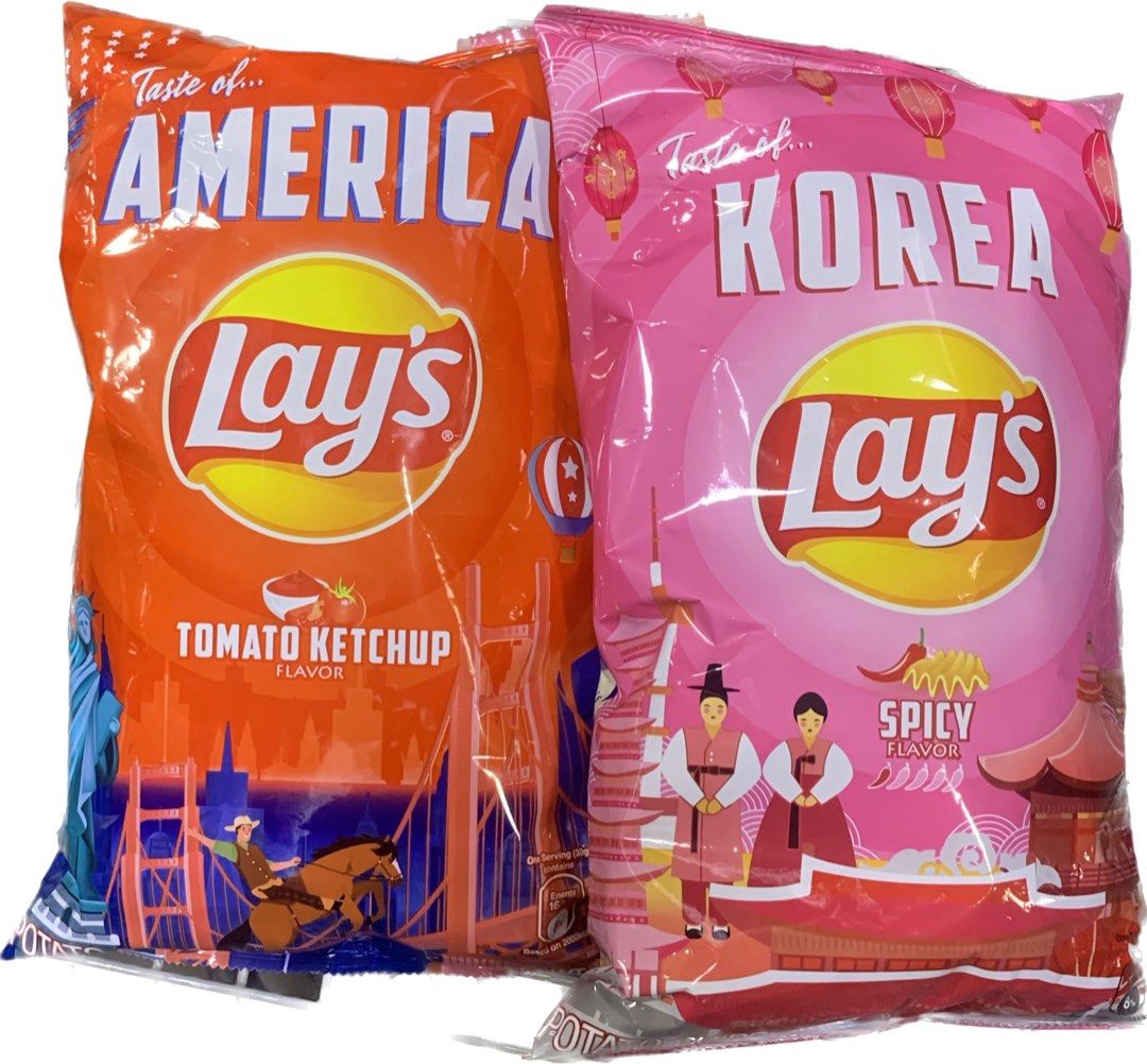 LAY'S POTATO CHIPS SPICY & TOMATO KETCHUP 170G on Carousell