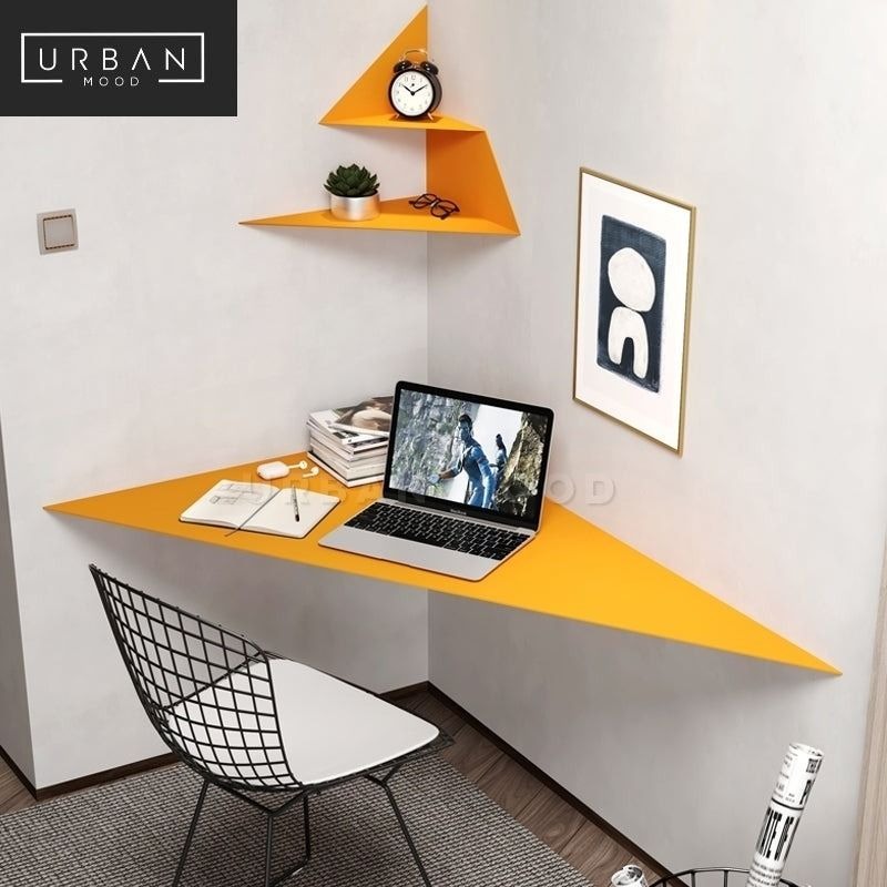 LEAUX Minimalist Floating Study Table, Furniture & Home Living ...