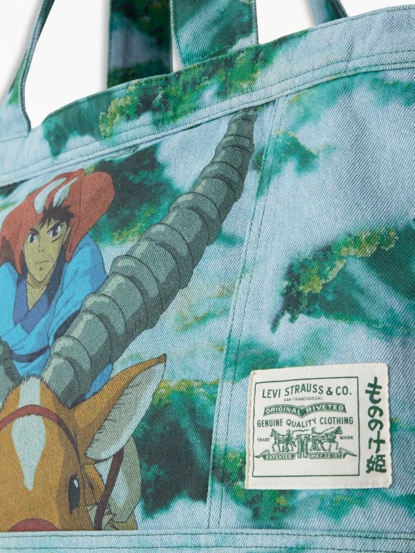 Levis X Princess Mononoke Tote Bag, Women's Fashion, Bags & Wallets ...