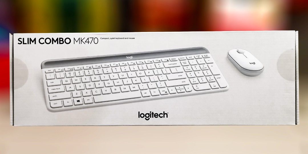 Logitech Slim Combo Mk470 Wireless Keyboard And Mouse Off White On Carousell