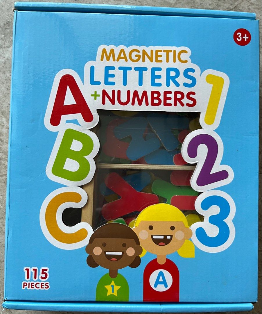 Magnetic Alphabet and Numbers, Hobbies & Toys, Toys & Games on Carousell