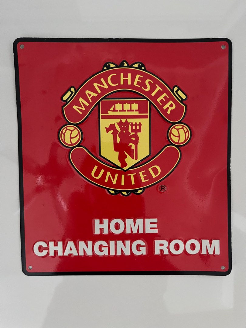 Manchester United Door Sign, Hobbies & Toys, Memorabilia & Collectibles ...
