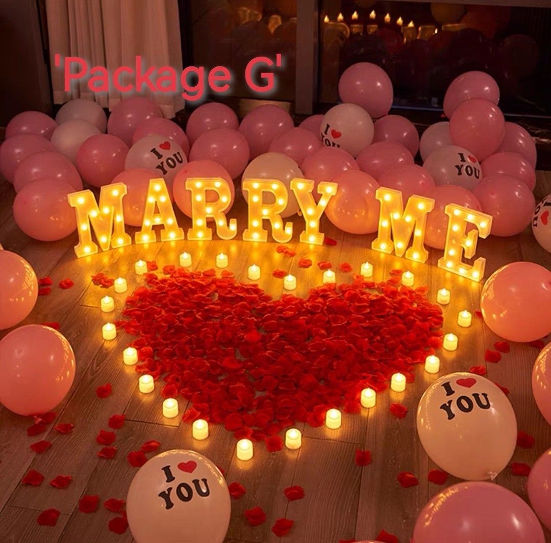 Marry Proposal, Easy Setup, Proposal Decorations, Hobbies & Toys ...