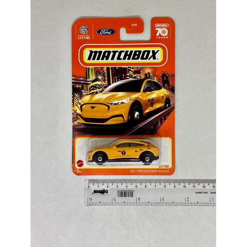 MBX Matchbox 2021 FORD MUSTANG MACH E Orange Electric Vehicle SUV CUV ...