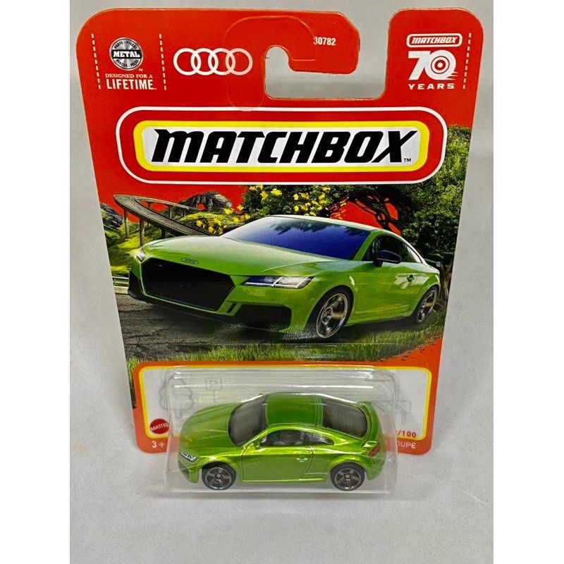 MBX Matchbox AUDI TT RS COUPE Metallic Light Green 70 th Racing Sports ...