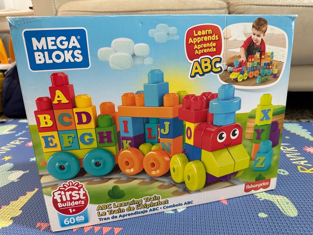 Mega Bloks First Builders ABC Learning Train, Hobbies & Toys, Toys ...