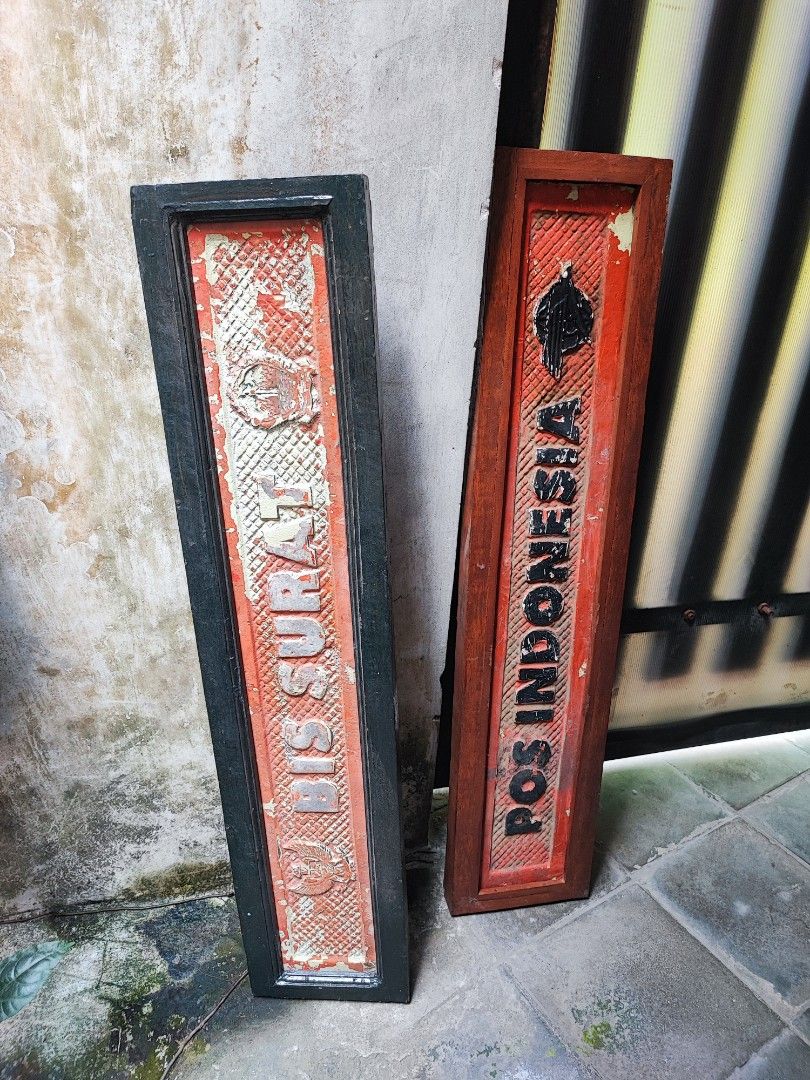 Memorabilia Langka Potongan Bis Surat Antik Pos Indonesia, Antik ...