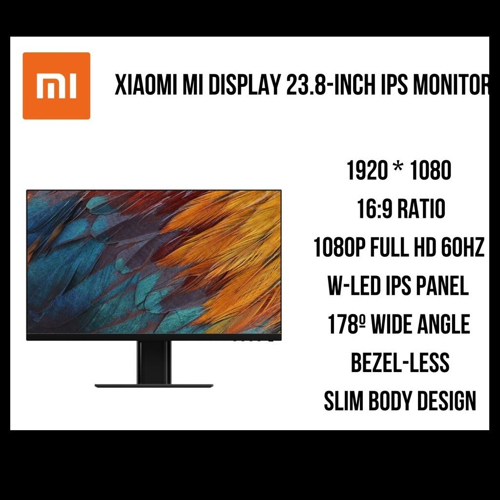 Mi Monitor - 24 inches | 1080P HD | Model - XMMNT238CB, Computers ...