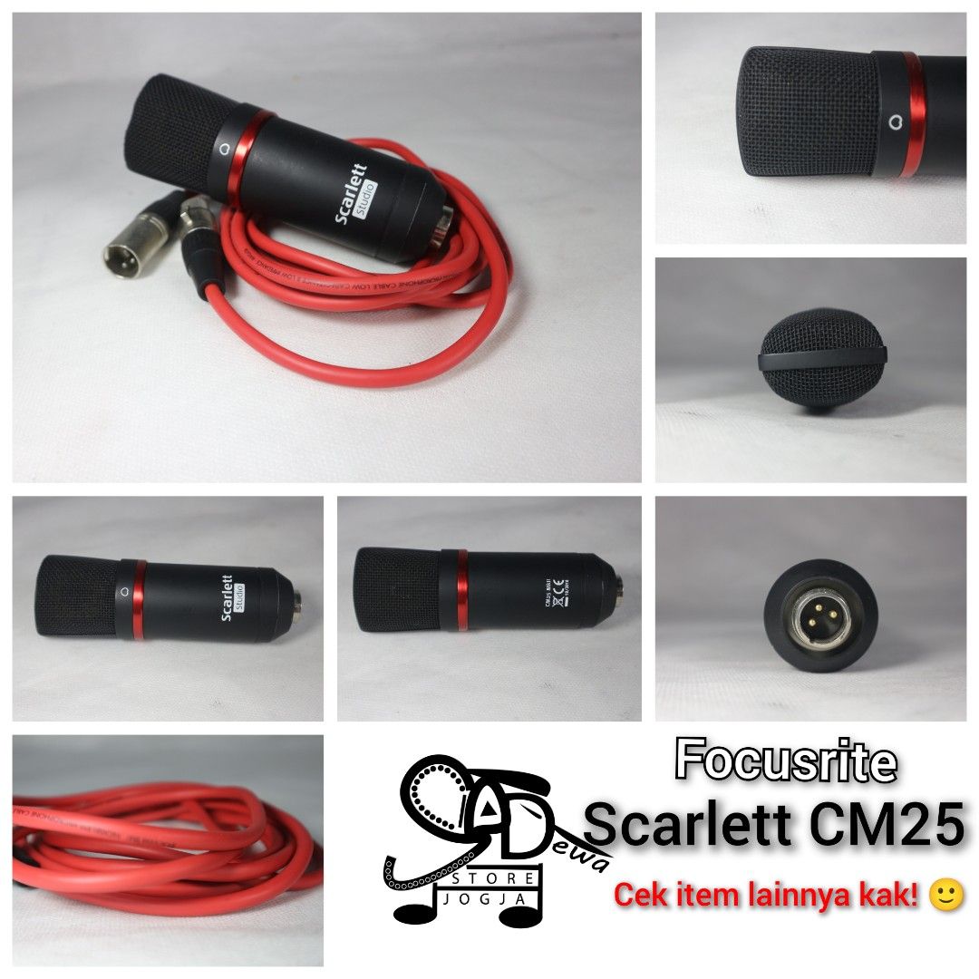 MIC CONDENSER FOCUSRITE CM25 SCARLETT MKII MK2 MIKROFON CONDENSOR ...