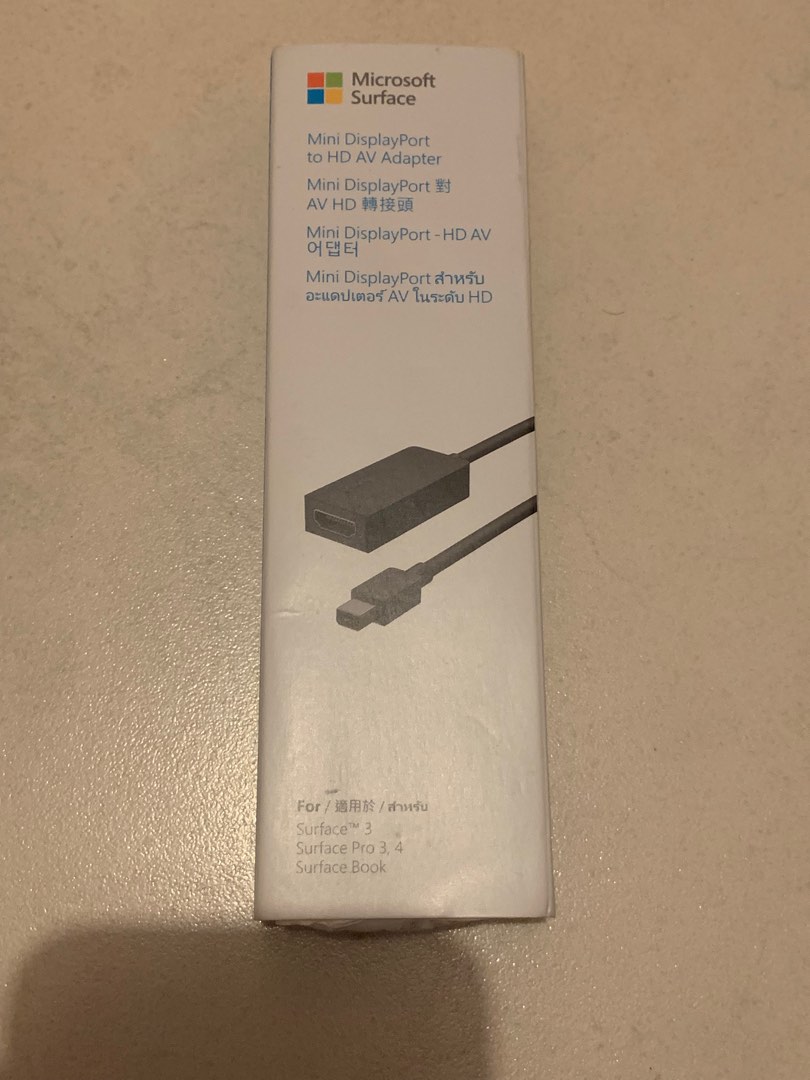 Microsoft Surface Mini Display Port to HD AV Adaptor, 電腦＆科技, 電腦周邊及配件, 電腦線、轉接線及轉換器 - Carousell