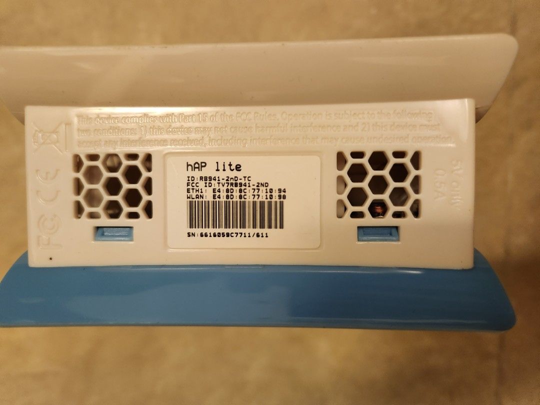 Mikrotik hAP Lite TC Wireless Access Point, 電腦＆科技, 電腦周邊及配件, Wifi及上網相關產品 ...