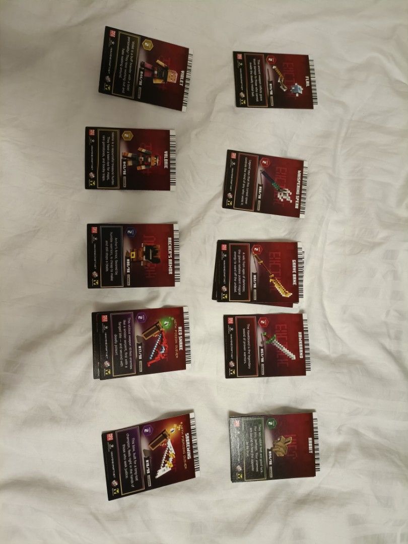Minecraft Dungeon Arcade Cards, Hobbies & Toys, Memorabilia ...