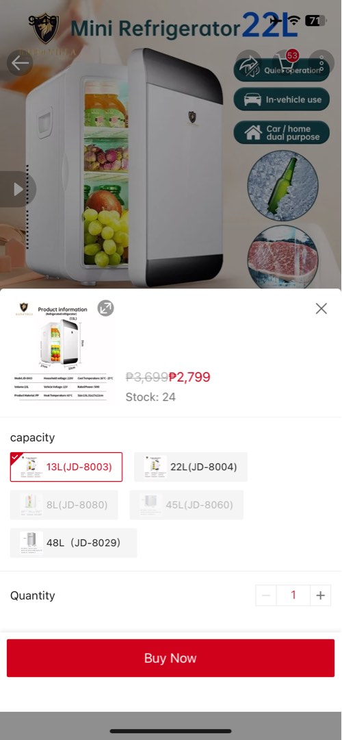 Mini ref Kaisa Villa on Carousell