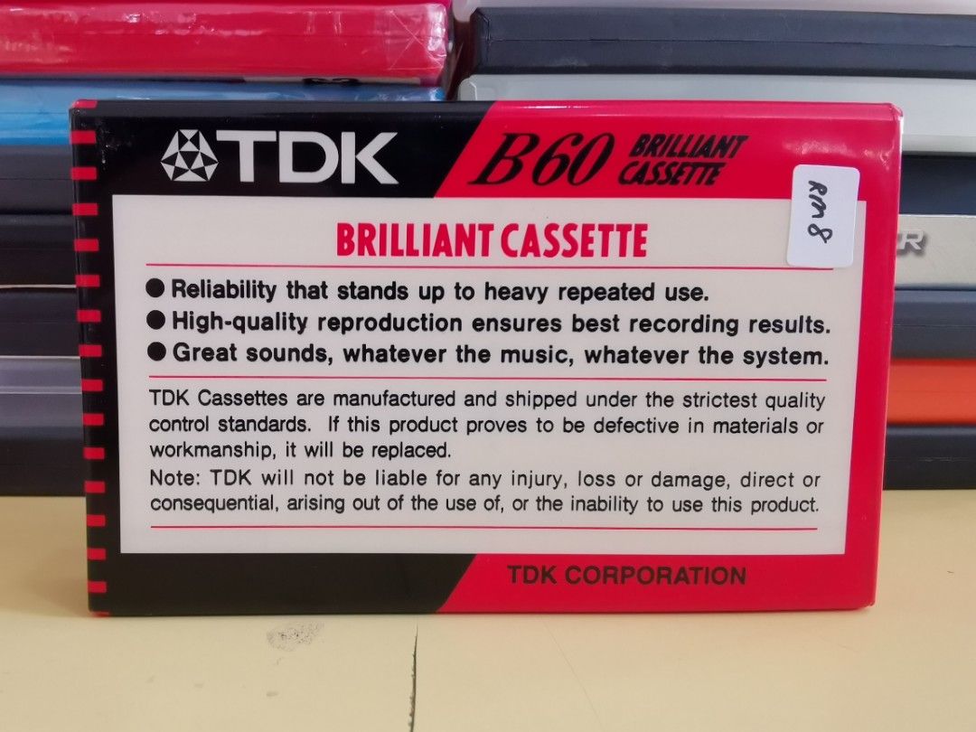 (Misc) TDK B 60 Brilliant Cassette, Hobbies & Toys, Music & Media, CDs & DVDs on Carousell