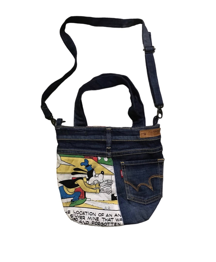 Miss Edwin Sling Bag Denim, Women's Fashion, Bags & Wallets, Tote Bags ...