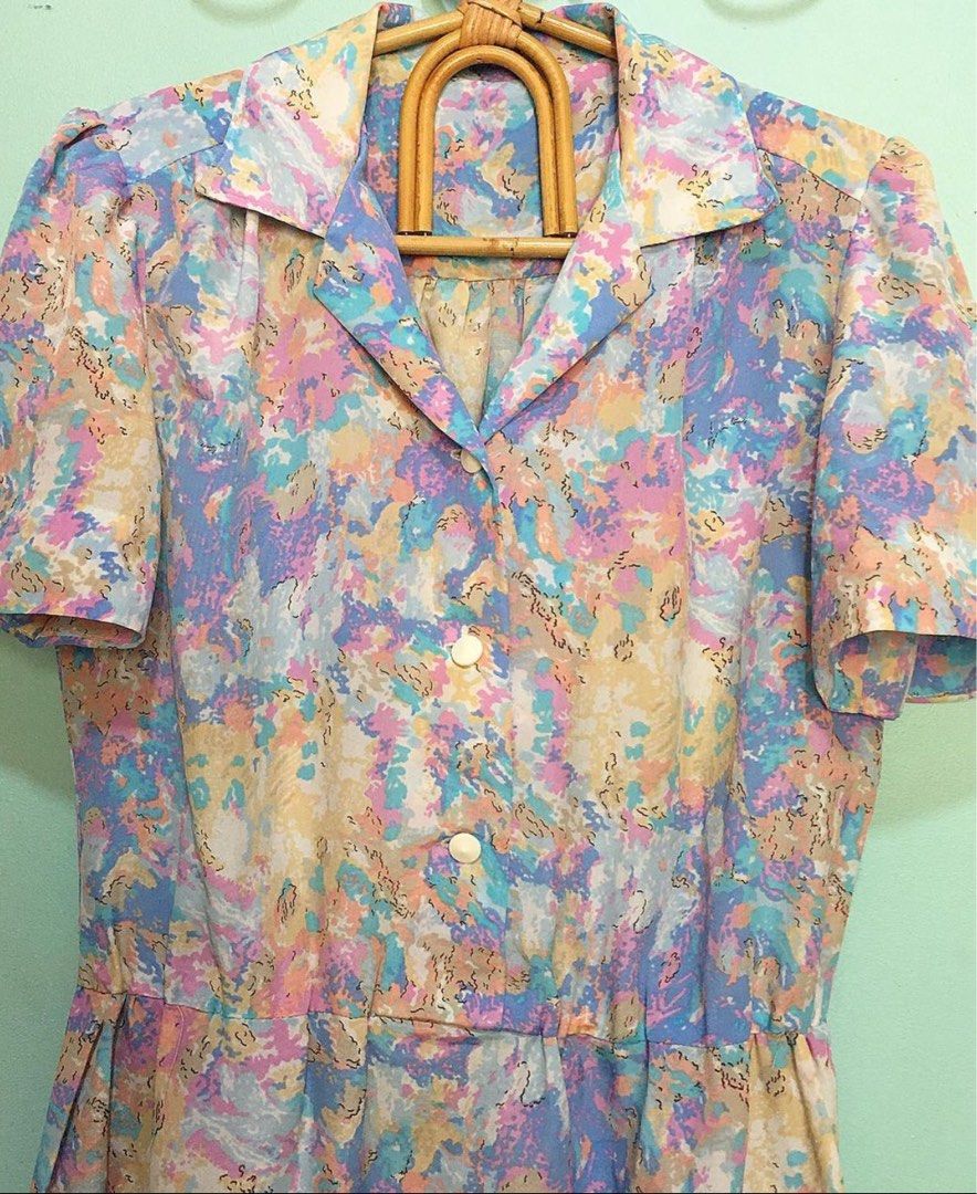 Most beautiful water color midi dress on Carousell