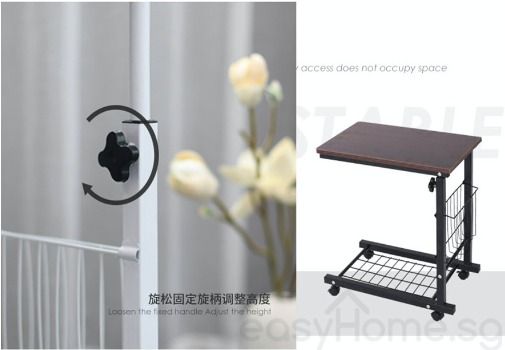 Movable Computer Laptop Table/ Side Coffee Desk Computer Bedside Bed ...