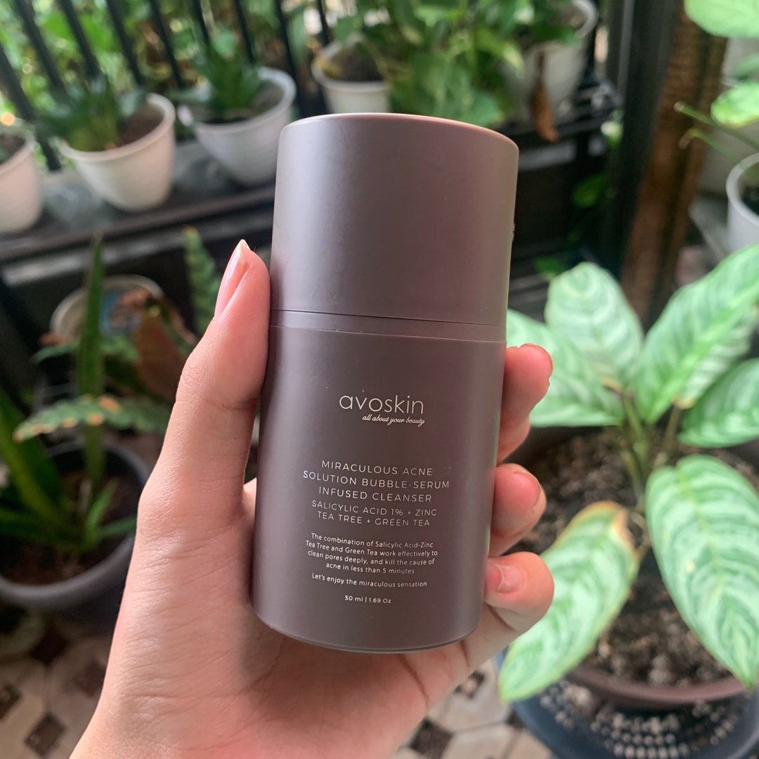 NEW! Avoskin Miraculous Acne Solution Bubble Serum Infused Cleanser ...