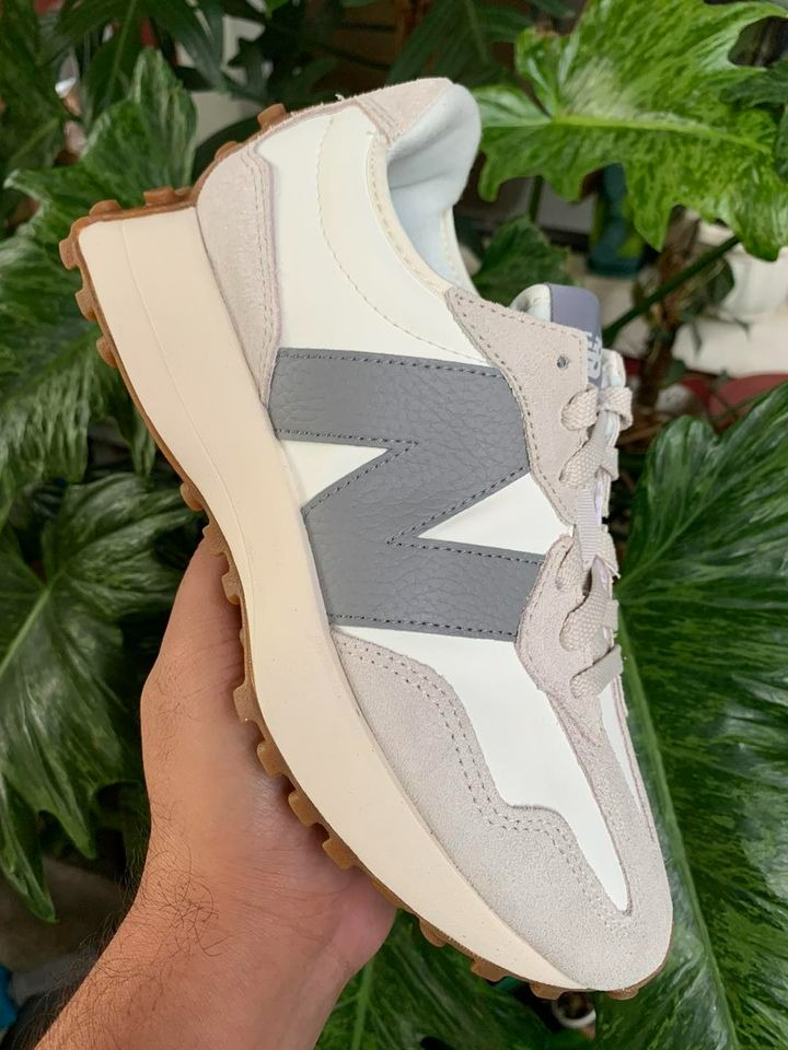 New Balance 327 Moonbeam Shadow Grey Unisex Size: 4US - 12US (Fits 5W ...