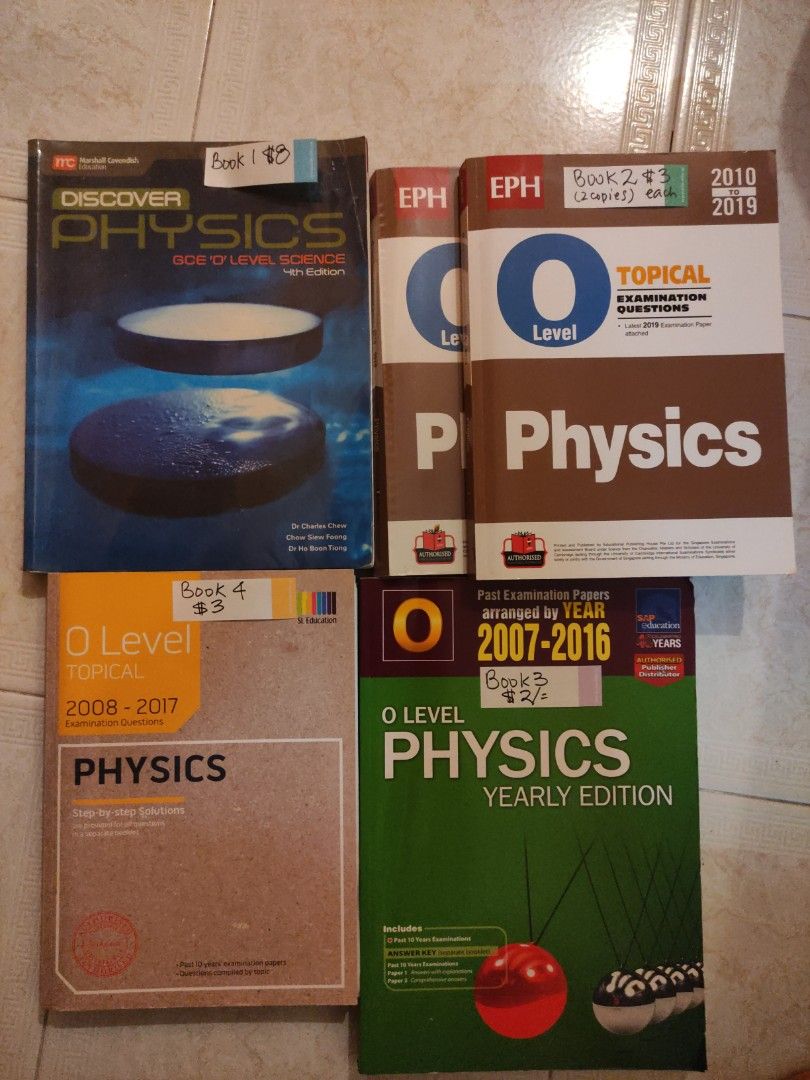 O levels Physics TYS & text book by Marshall Cavendish, Hobbies & Toys ...