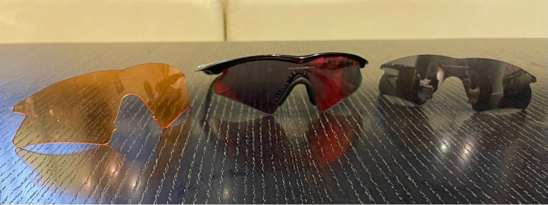 Oakleys M Frame (with a total of three lenses) and comes along with the ...